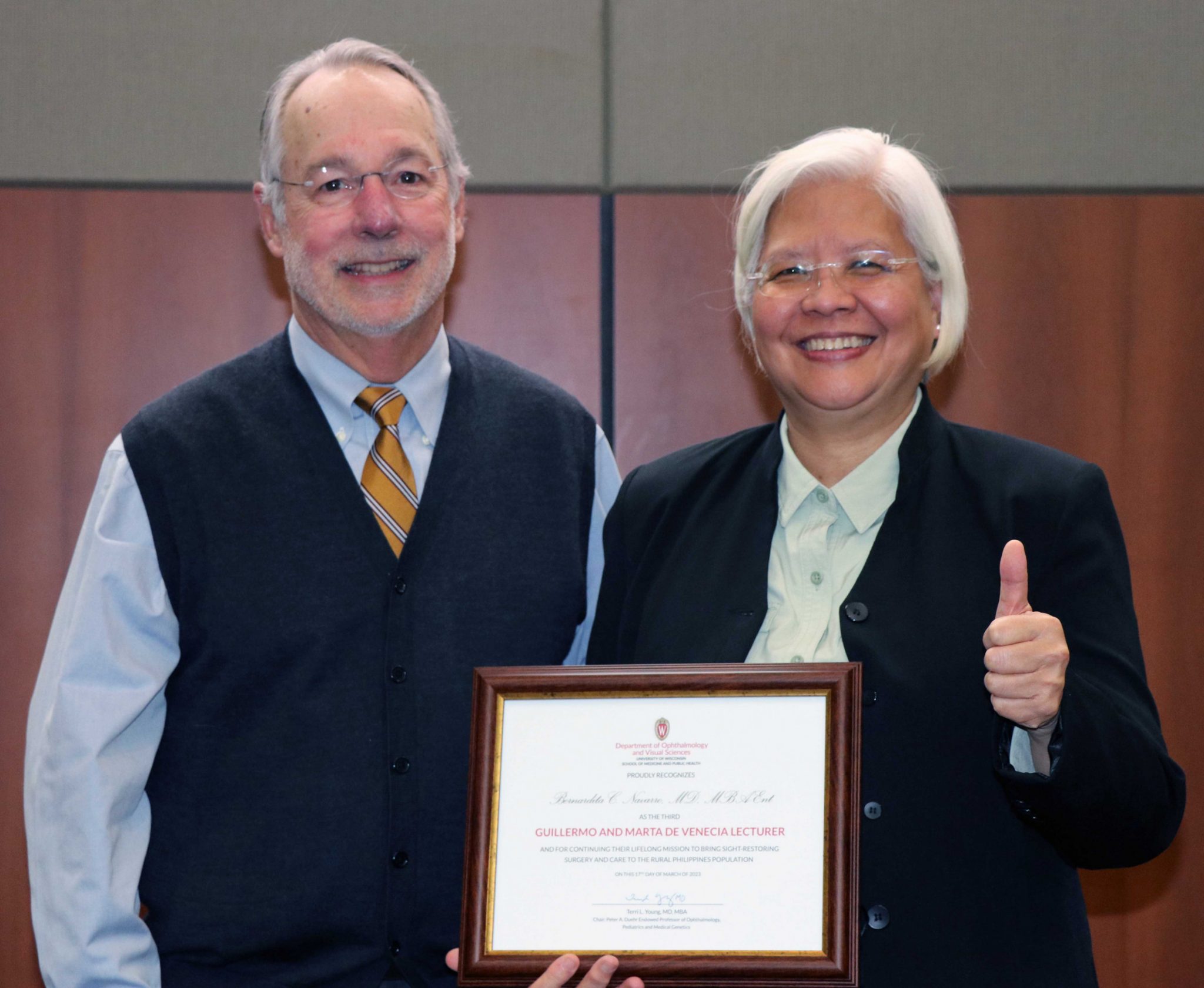 Dr. Edith Navarro Delivers Annual De Venecia Lecture – Ophthalmology ...